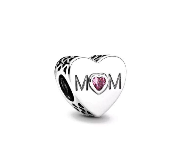 MOM corazón rosado – MM Charms